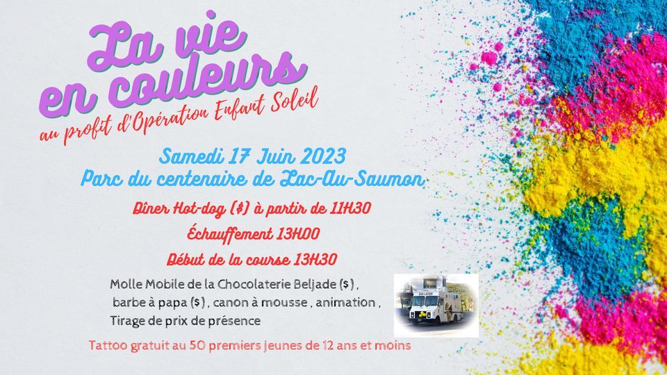 La vie en couleurs au profit d'Opération Enfant Soleil | La Matapédia