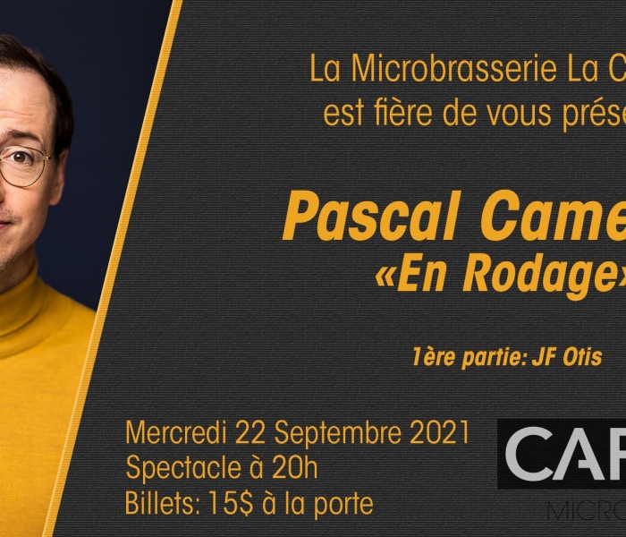 La Microbrasserie La Captive présente Pascal Cameron (humour) | La ...