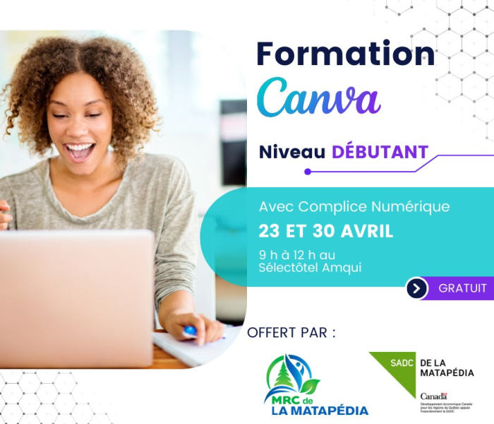 COMPLET - Formation Canva (débutant) | La Matapédia