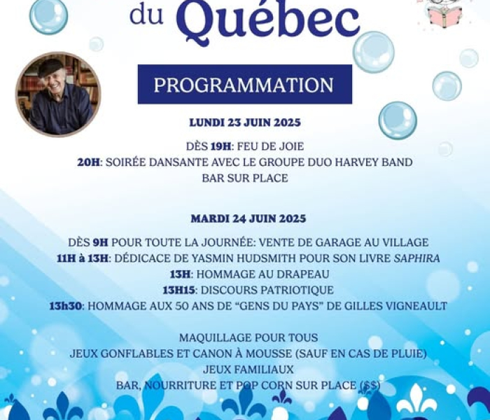 Fête nationale du Québec à Saint-Moïse | La Matapédia