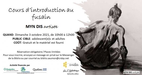 COMPLET - Cours d'introduction au fusain | La Matapédia